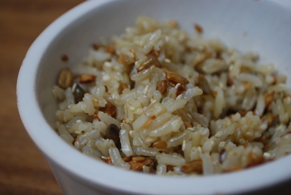 Brown Rice with Seeds - Cooking Them Healthy